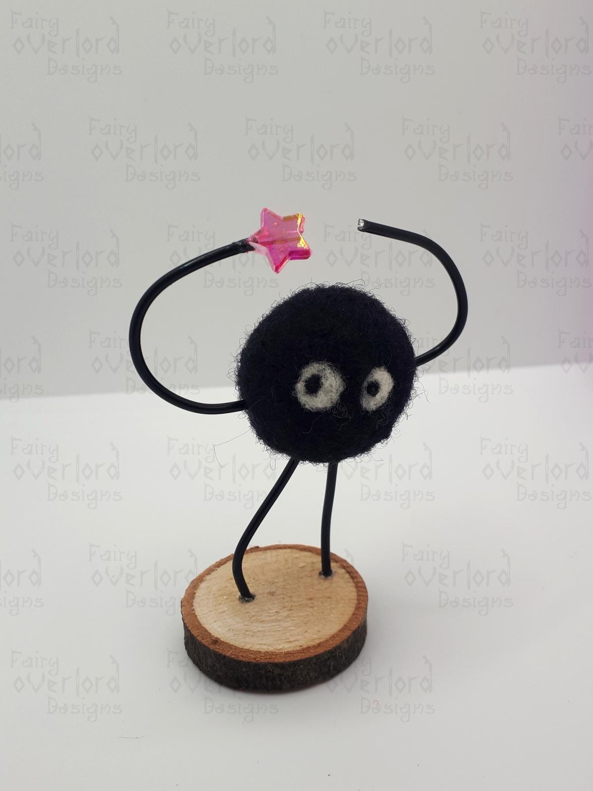 Soot Sprite with Star – Fairy Overlord Designs
